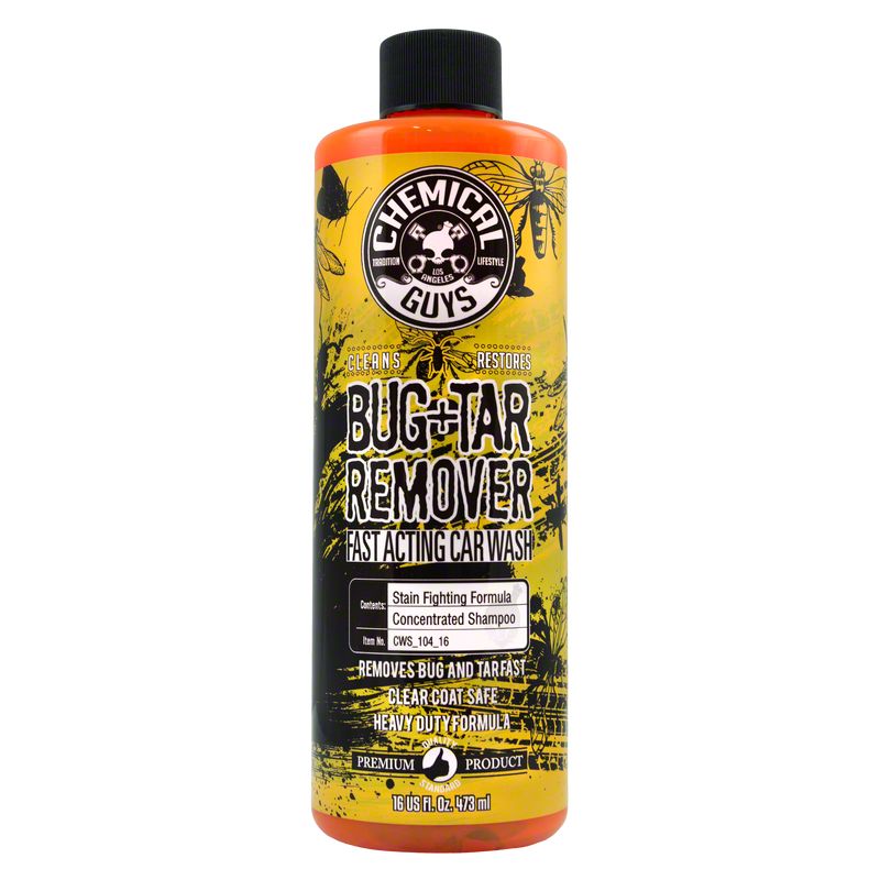Chemical Guys Camaro Bug+Tar Remover Heavy Duty Car Wash Shampoo; 16 ...