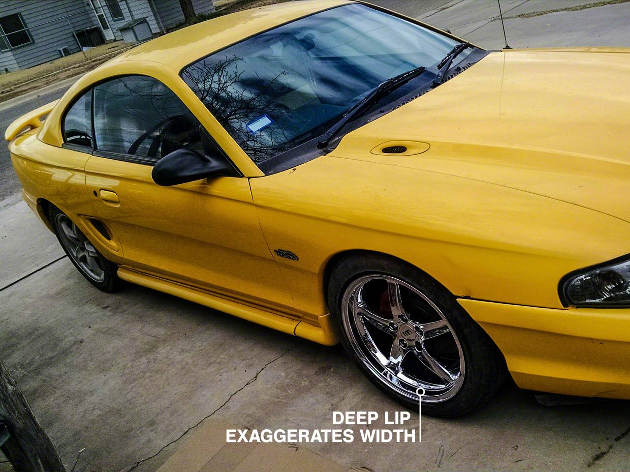 Mustang Deep Dish 1995 Cobra R Style Chrome Wheel; 18x9; 24mm Offset ...