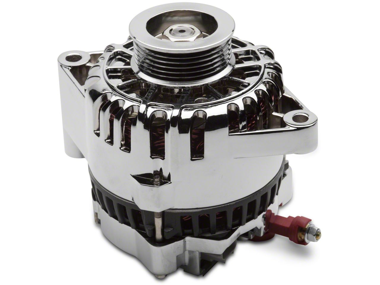 SR Performance Mustang Alternator; 105 Amp; Chrome 1R3U-10300-AA (01-04 ...
