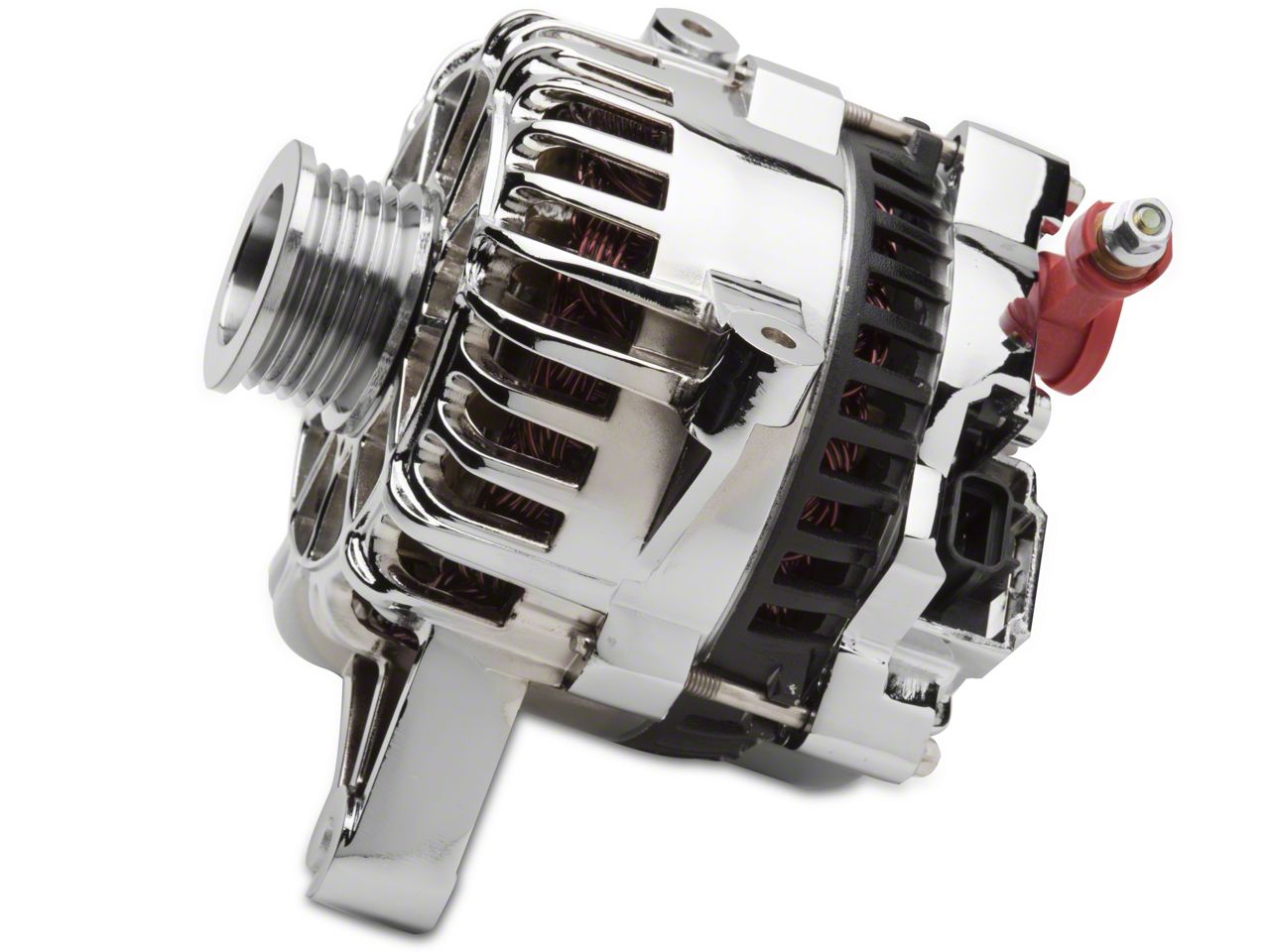 SR Performance Mustang Alternator; 105 Amp; Chrome 41156 (99-04 Mustang ...