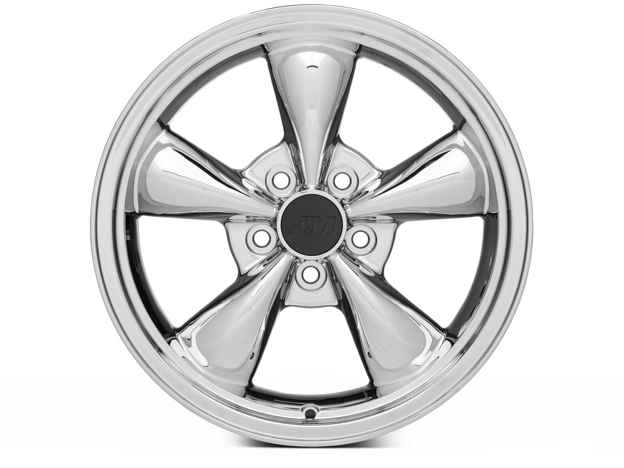 Mustang Bullitt Chrome Wheel; 17x8; 30mm Offset (94-98 Mustang) - Free ...