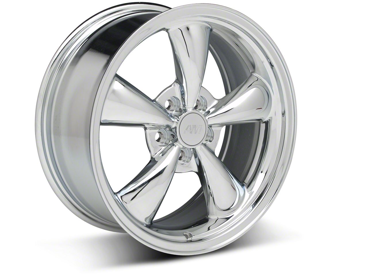 Mustang Bullitt Chrome Wheel; 18x8; 30mm Offset (05-09 Mustang GT, V6 ...