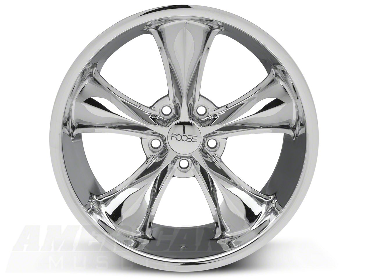 Foose Mustang Legend Chrome Wheel; 18x9.5; 34mm Offset F105189565+34 ...