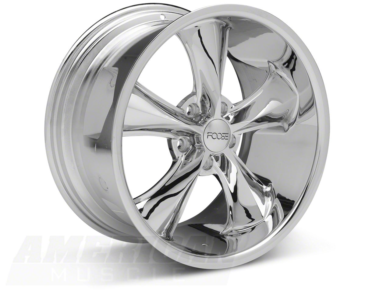 Foose Mustang Legend Chrome Wheel; 18x9.5; 34mm Offset F105189565+34 ...