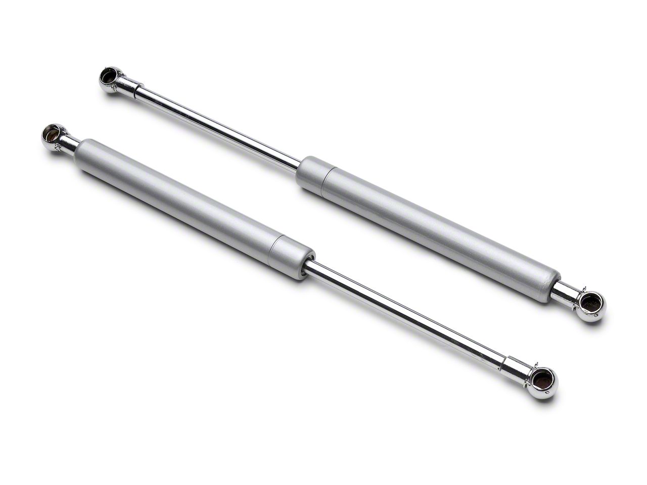 MMD Mustang Bolt On Hood Strut Kit; Chrome 41241 (99-04 Mustang) - Free ...