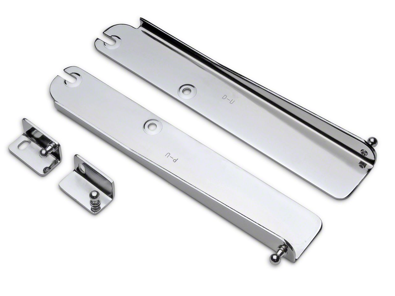 MMD Mustang Bolt On Hood Strut Kit; Chrome 41241 (99-04 Mustang) - Free ...