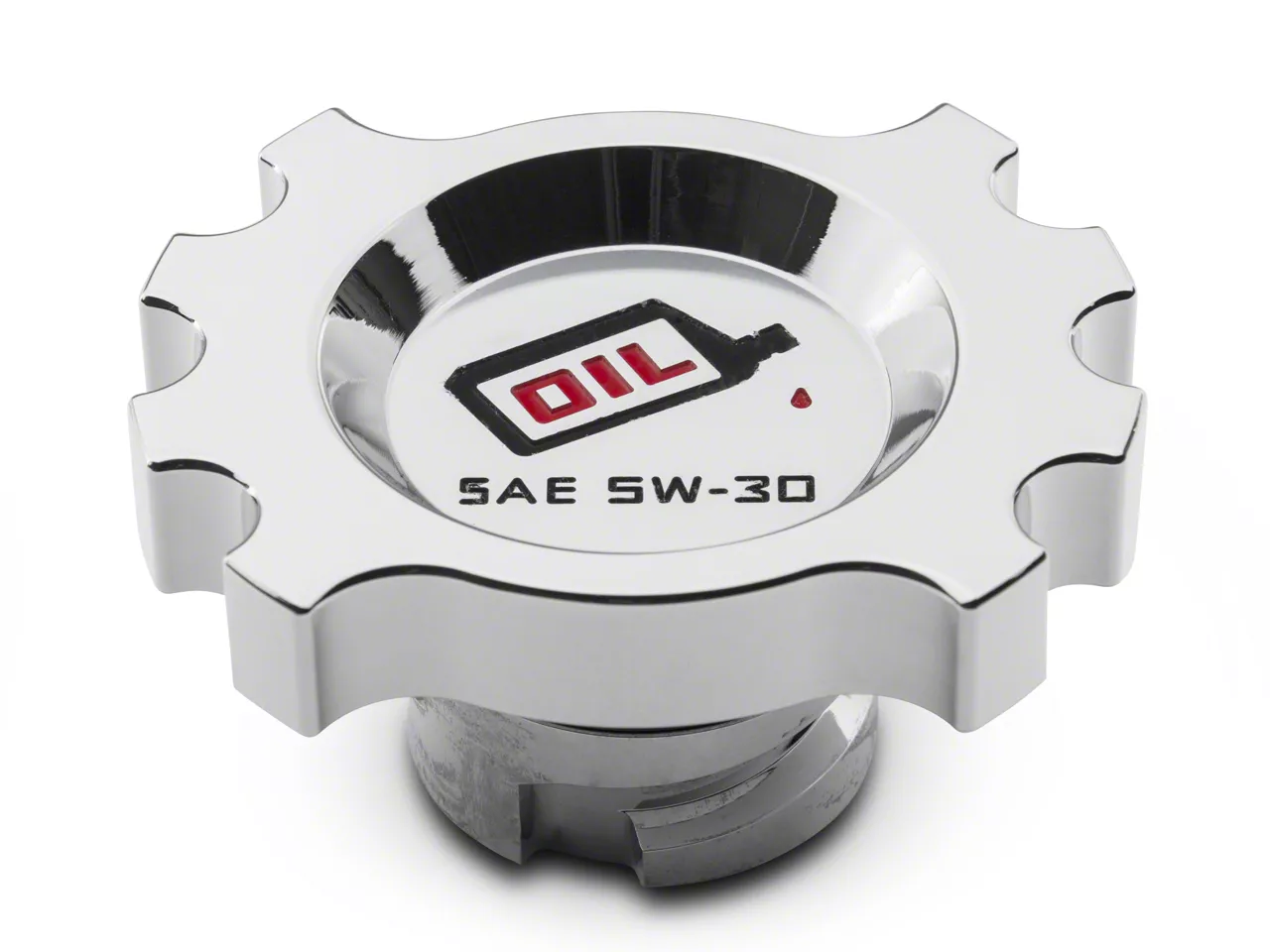 SpeedForm Mustang Modern Billet Oil Cap; Chrome 390091 (15-23 Mustang ...