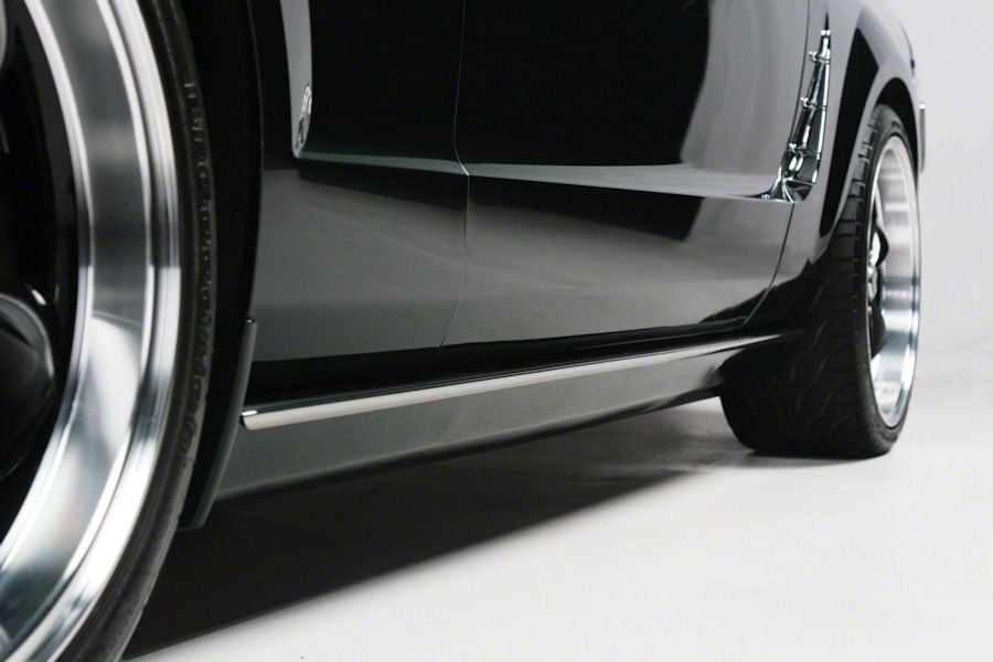 Mustang Rocker Molding Trim; Chrome (05-09 Mustang) - Free Shipping