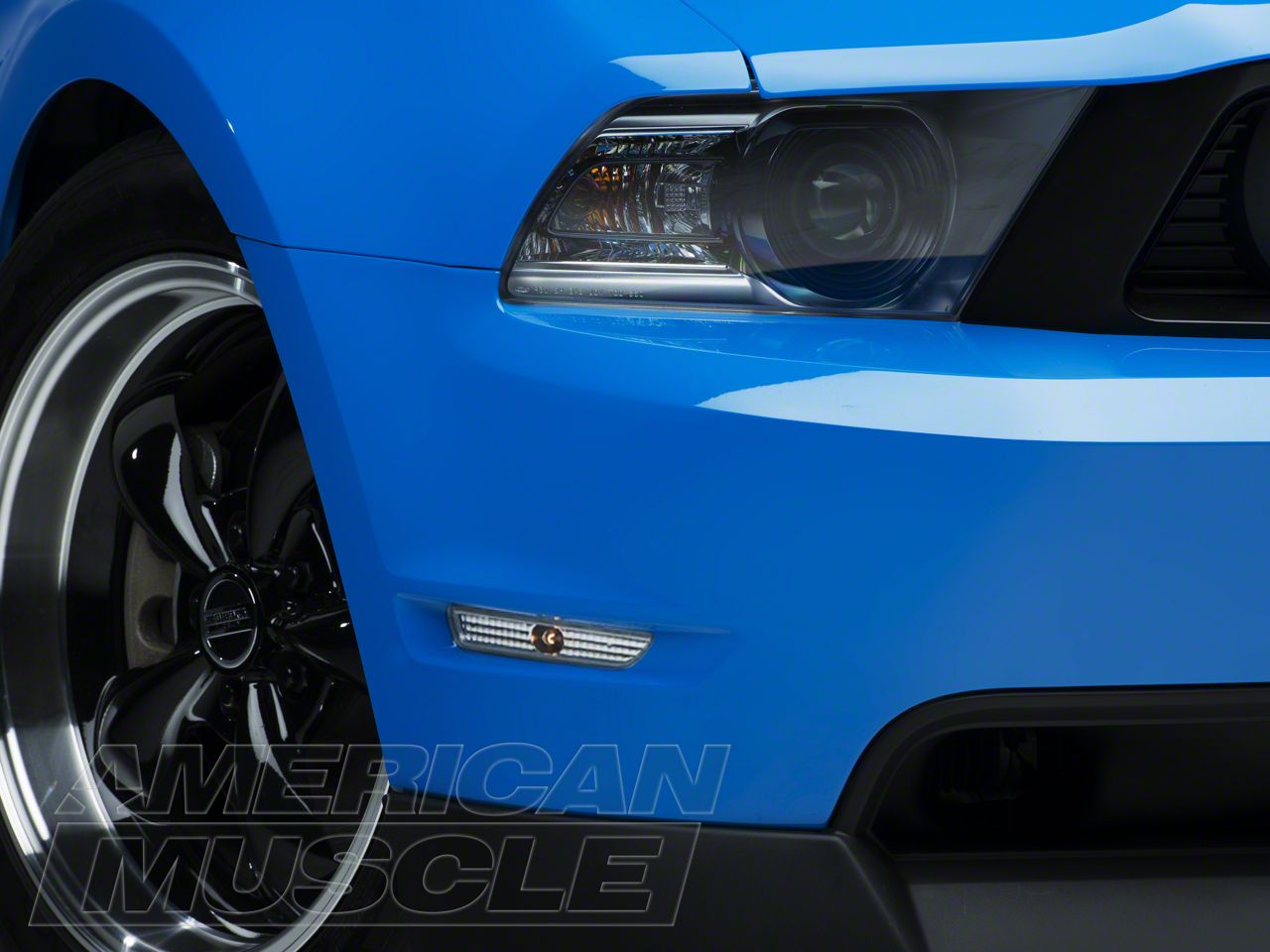 Mustang Side Marker Lights; Chrome (10-14 Mustang GT, V6) - Free Shipping