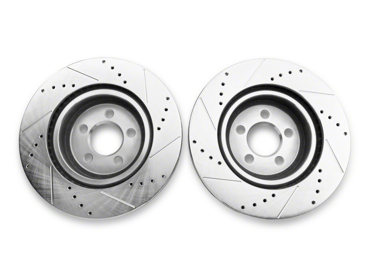 C&L Charger Super Sport Cross-Drilled and Slotted Rotors; Front Pair ...