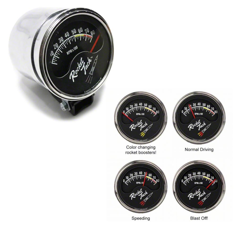 Classic Instruments Camaro Rocket Tachometer RT80SLF (Universal; Some ...
