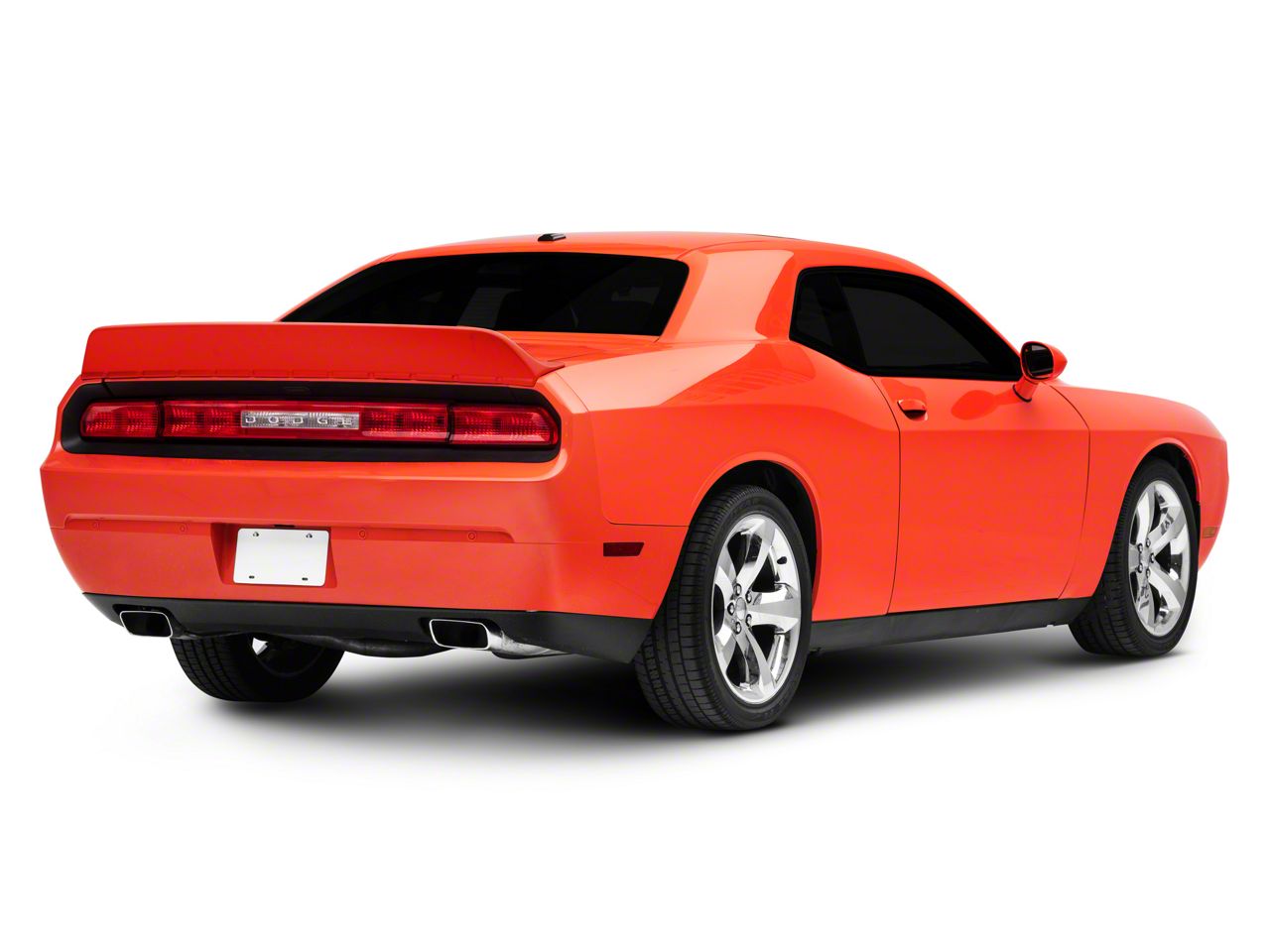Clinched Flares Challenger Ducktail Rear Spoiler; Unpainted duck-chal ...
