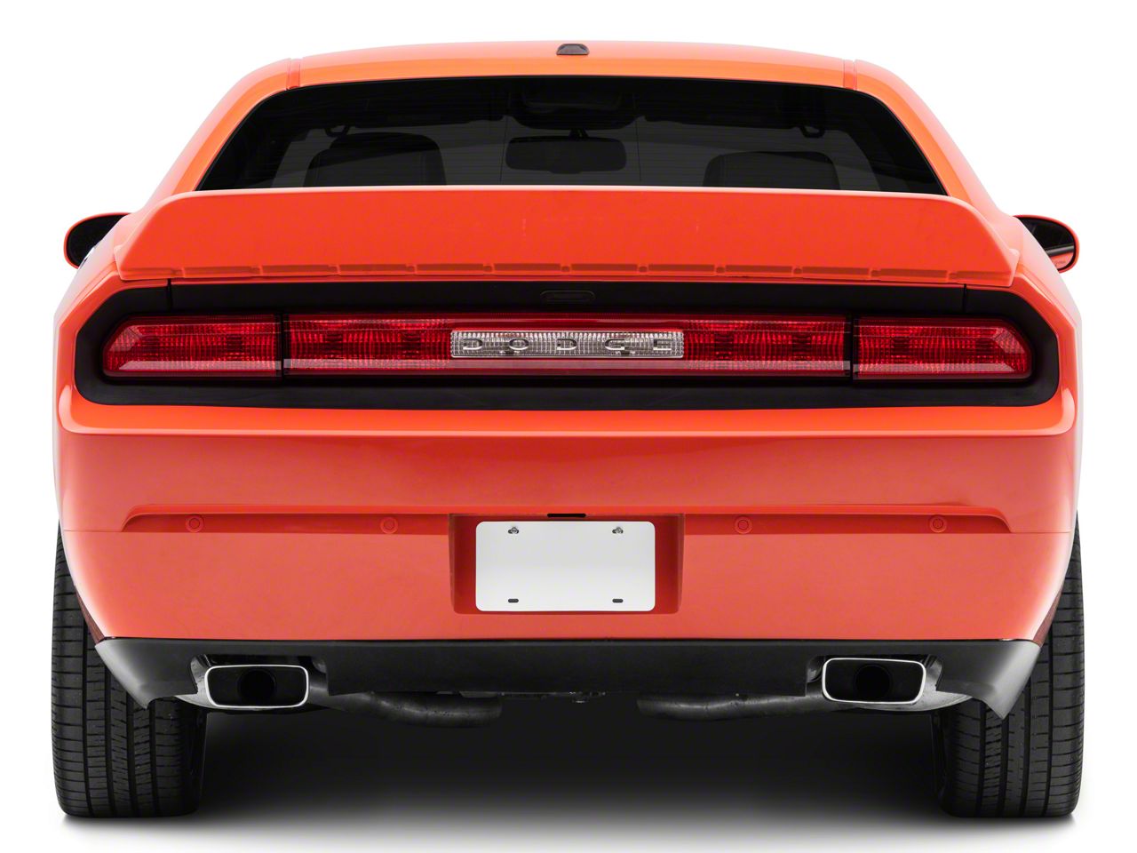 Clinched Flares Challenger Ducktail Rear Spoiler; Unpainted duck-chal ...