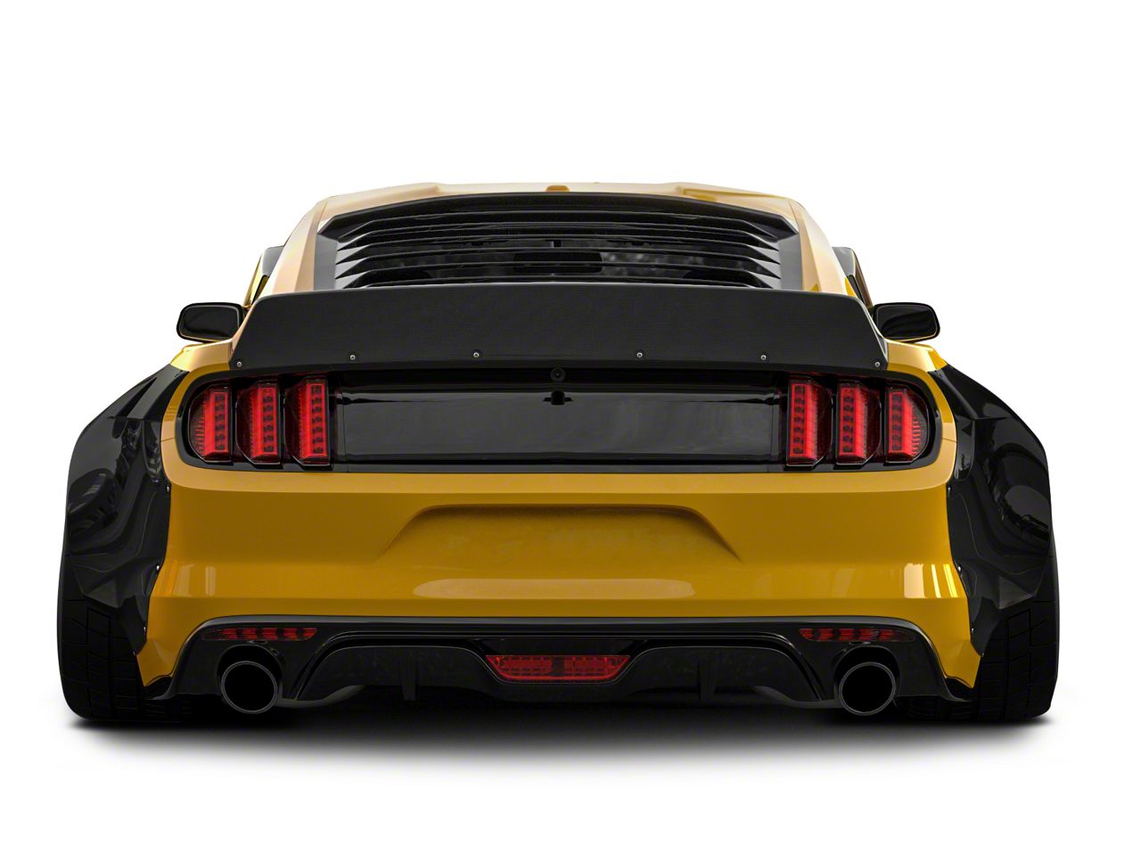 Clinched Flares Mustang Ducktail Rear Spoiler; Unpainted duck-s550 (15 ...