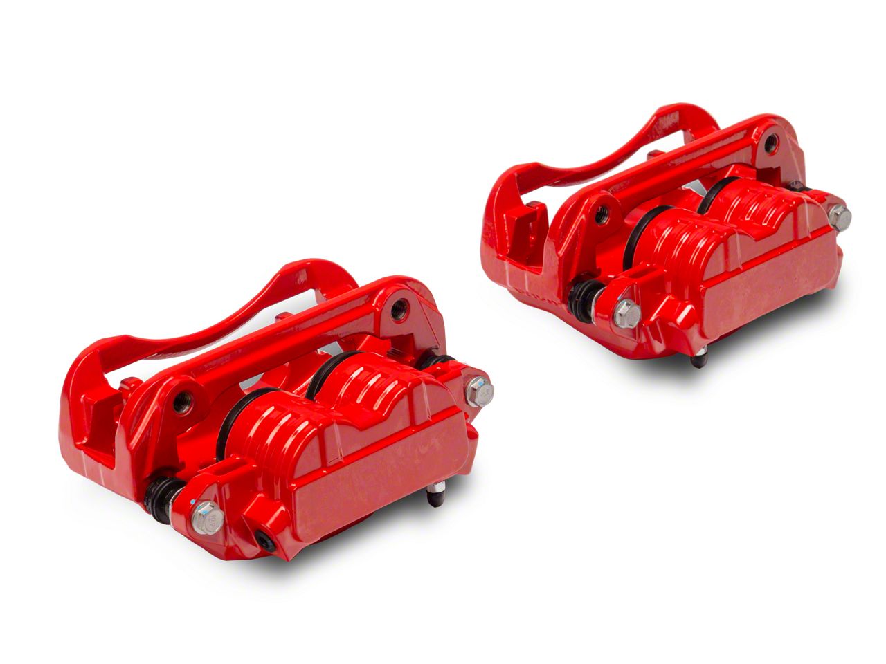 C&L Mustang Performance Series Front Brake Calipers; Red 431871 (05-10 ...