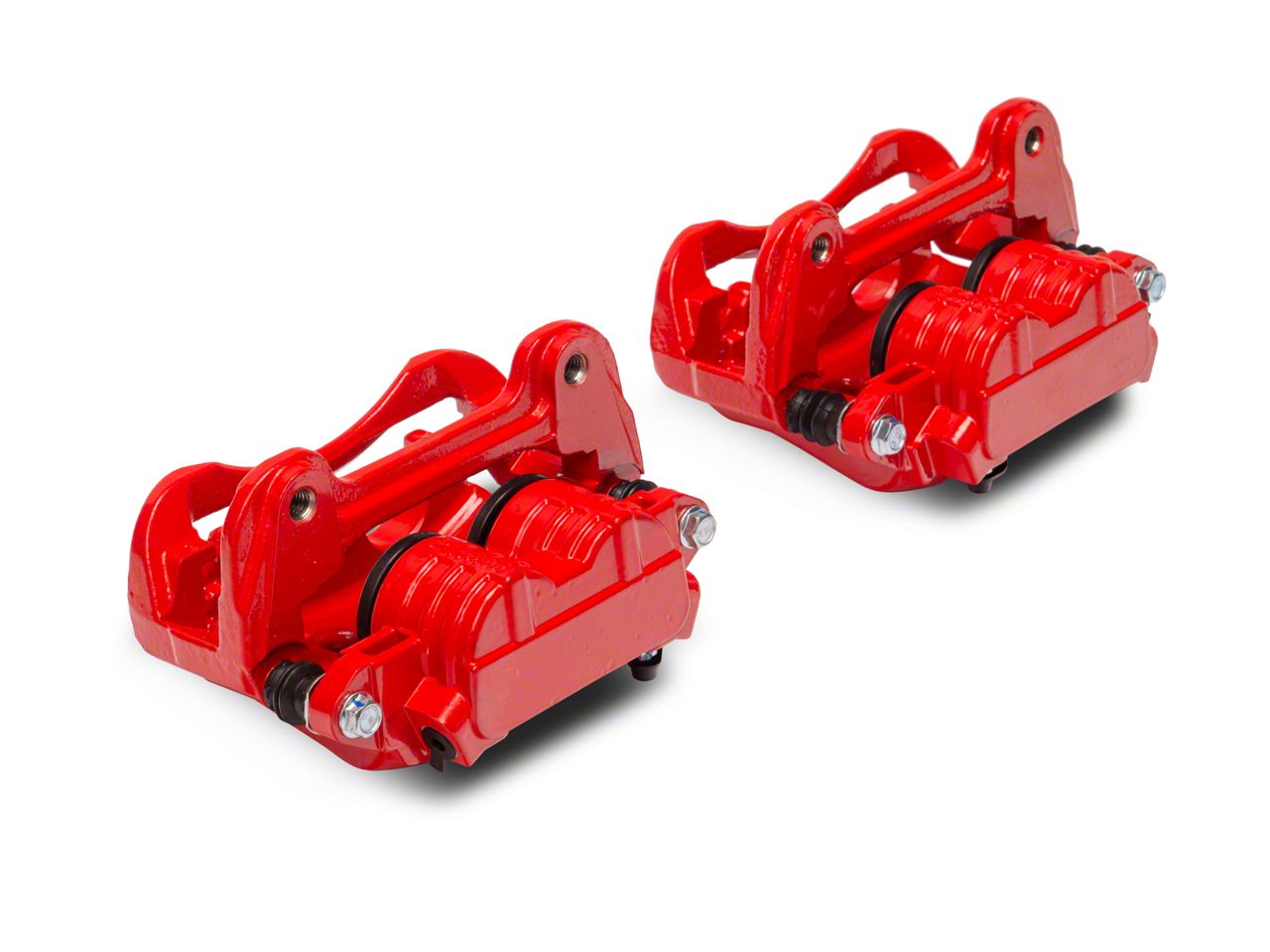 C&L Mustang Performance Series Front Brake Calipers; Red 431874 (11-14 ...