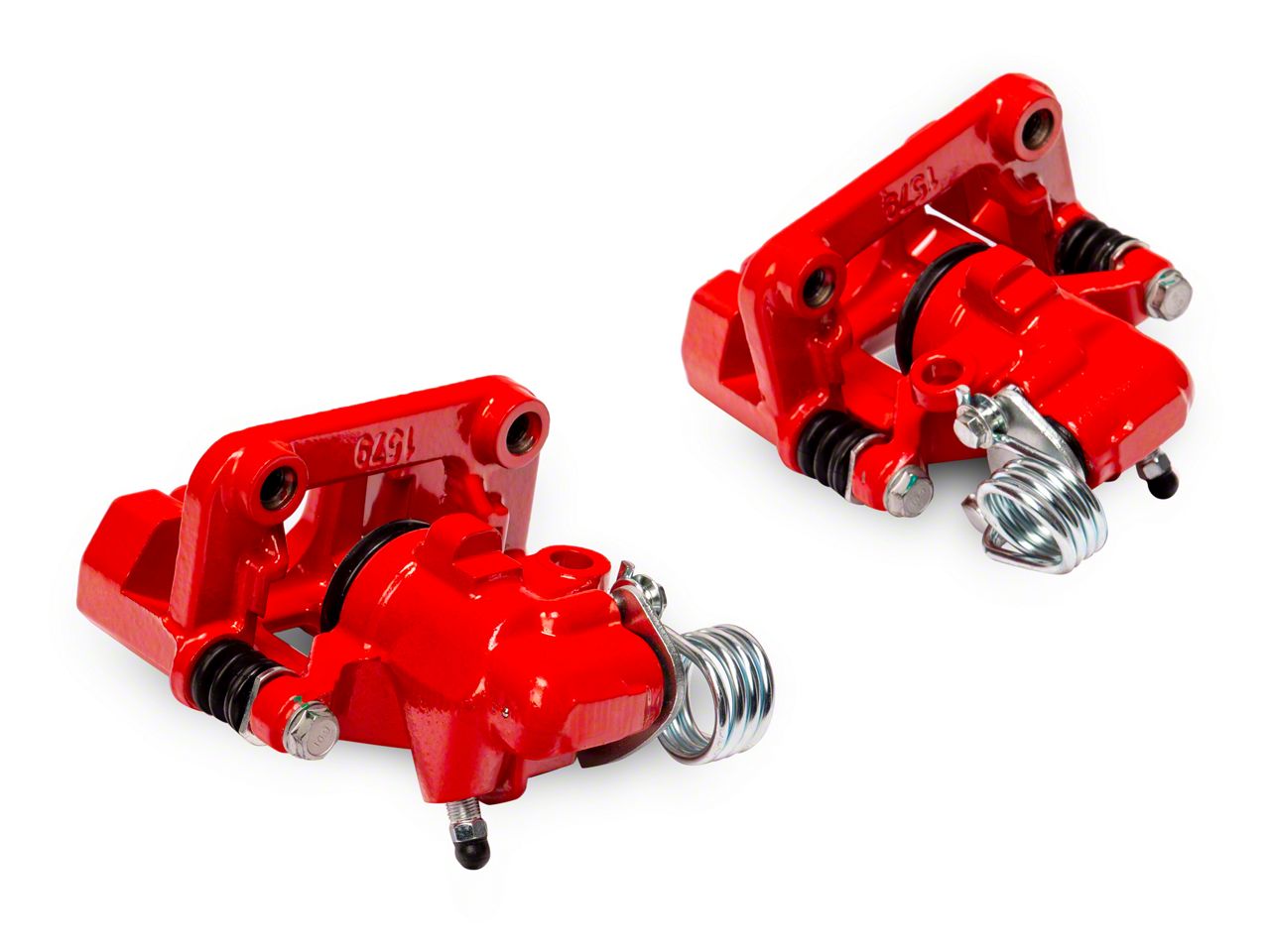 C&L Mustang Performance Series Rear Brake Calipers; Red 431867 (94-04 ...