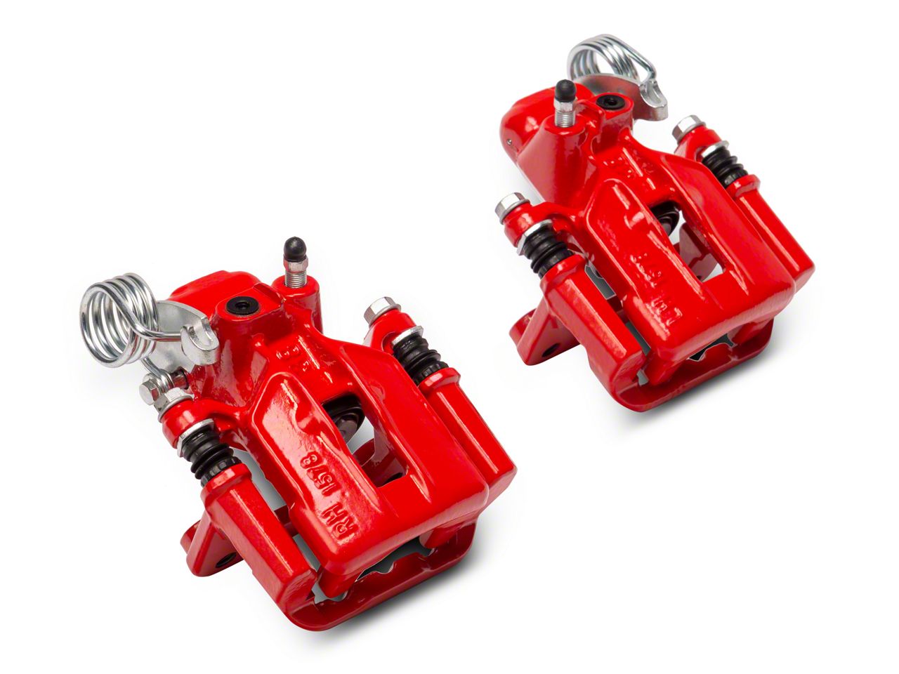 C&L Mustang Performance Series Rear Brake Calipers; Red 431868 (94-04 ...