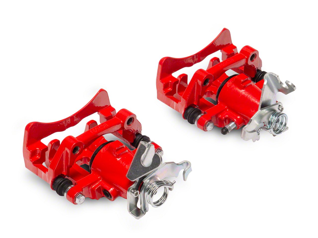 C&L Mustang Performance Series Rear Brake Calipers; Red 431872 (05-14 ...