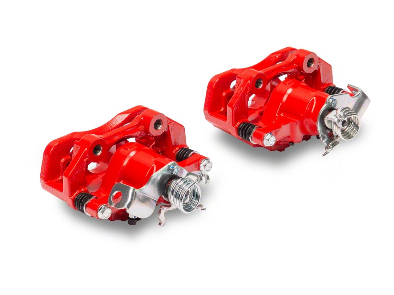 C&L Mustang Performance Series Rear Brake Calipers; Red 431875 (15-23 ...