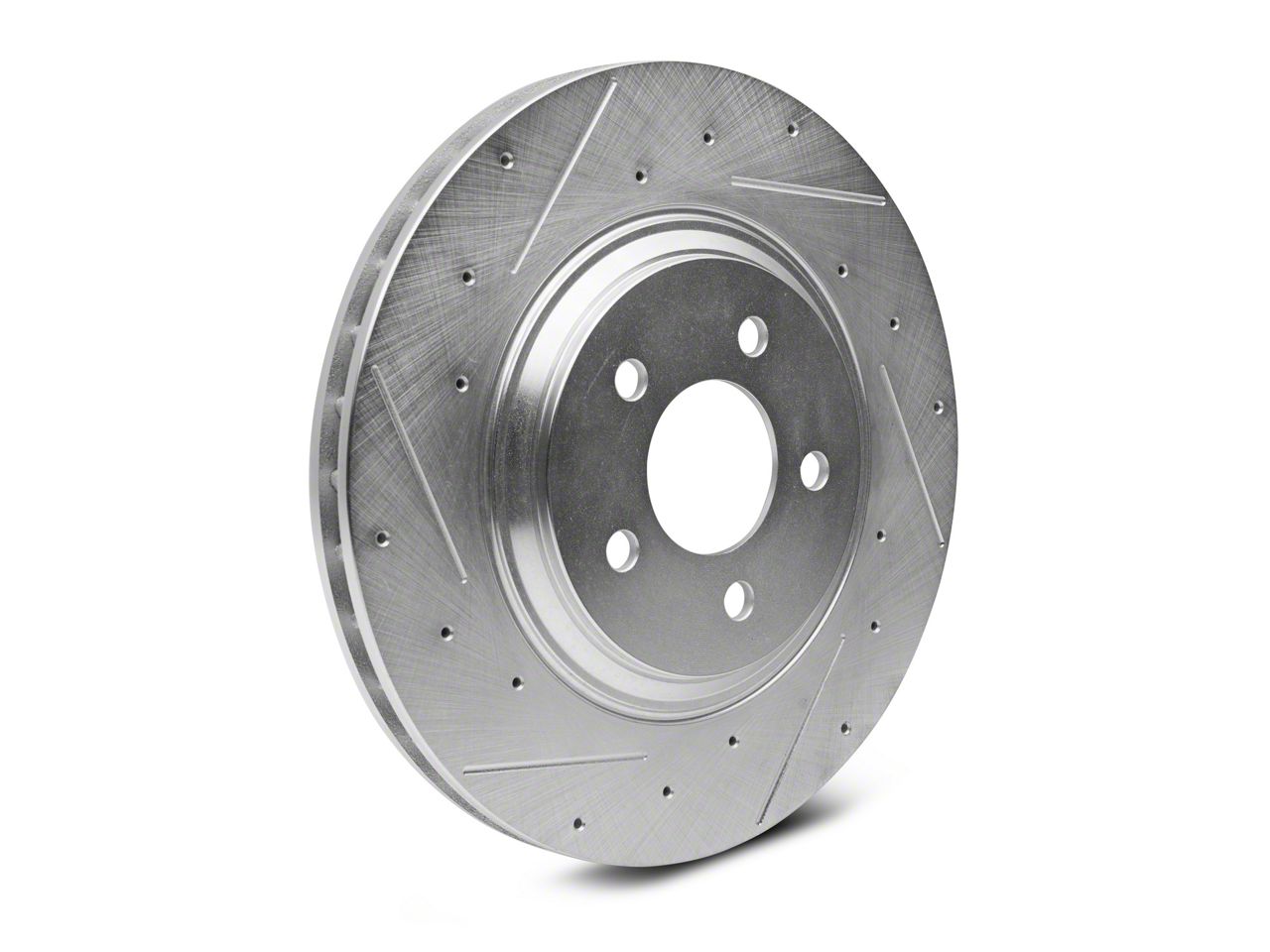 C&L Mustang Super Sport Cross-Drilled and Slotted Rotors; Front Pair ...