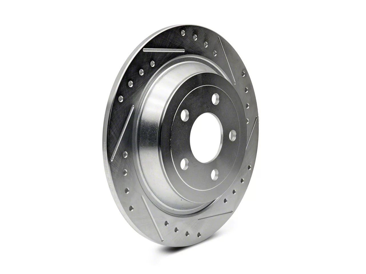 C&L Mustang Super Sport Cross-Drilled and Slotted Rotors; Rear Pair ...