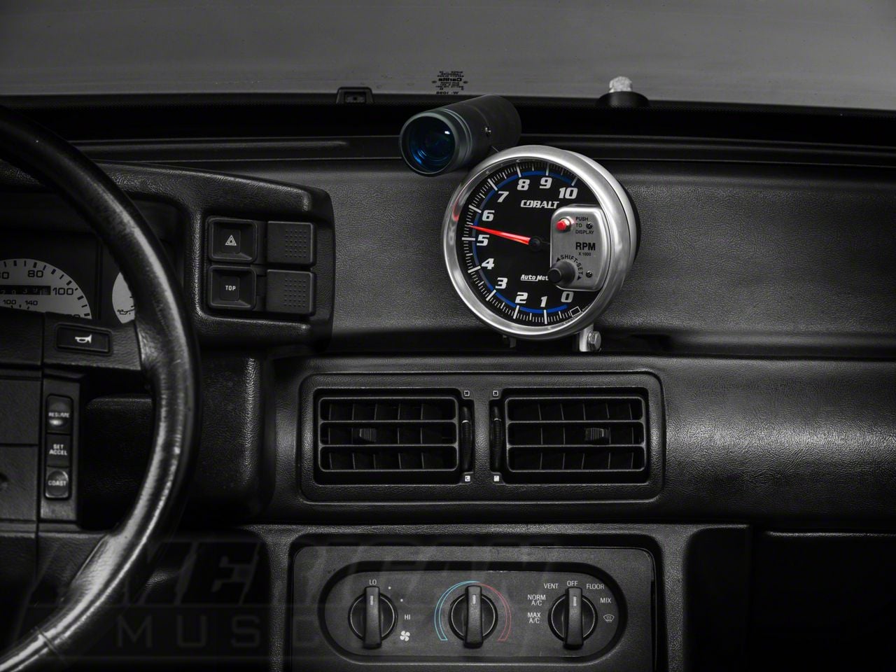 Auto Meter Mustang Cobalt Series 5-Inch Pedestal Tachometer with Shift ...