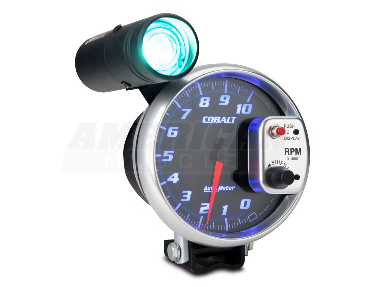 Auto Meter Mustang Cobalt Series 5-Inch Pedestal Tachometer with Shift ...