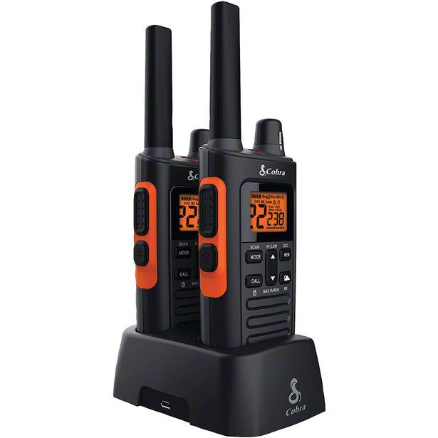 Cobra Challenger Splashproof Walkie Talkies; 2-Pack RX680 - Free Shipping