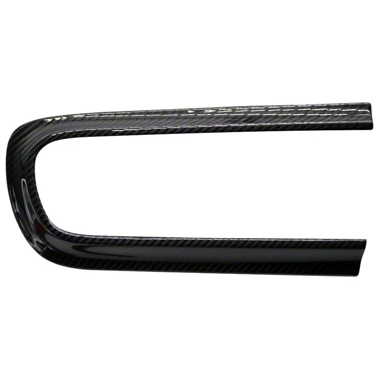 Cobra-Tek Challenger Brake Light Trim with Trunk Panel; Carbon Fiber ...
