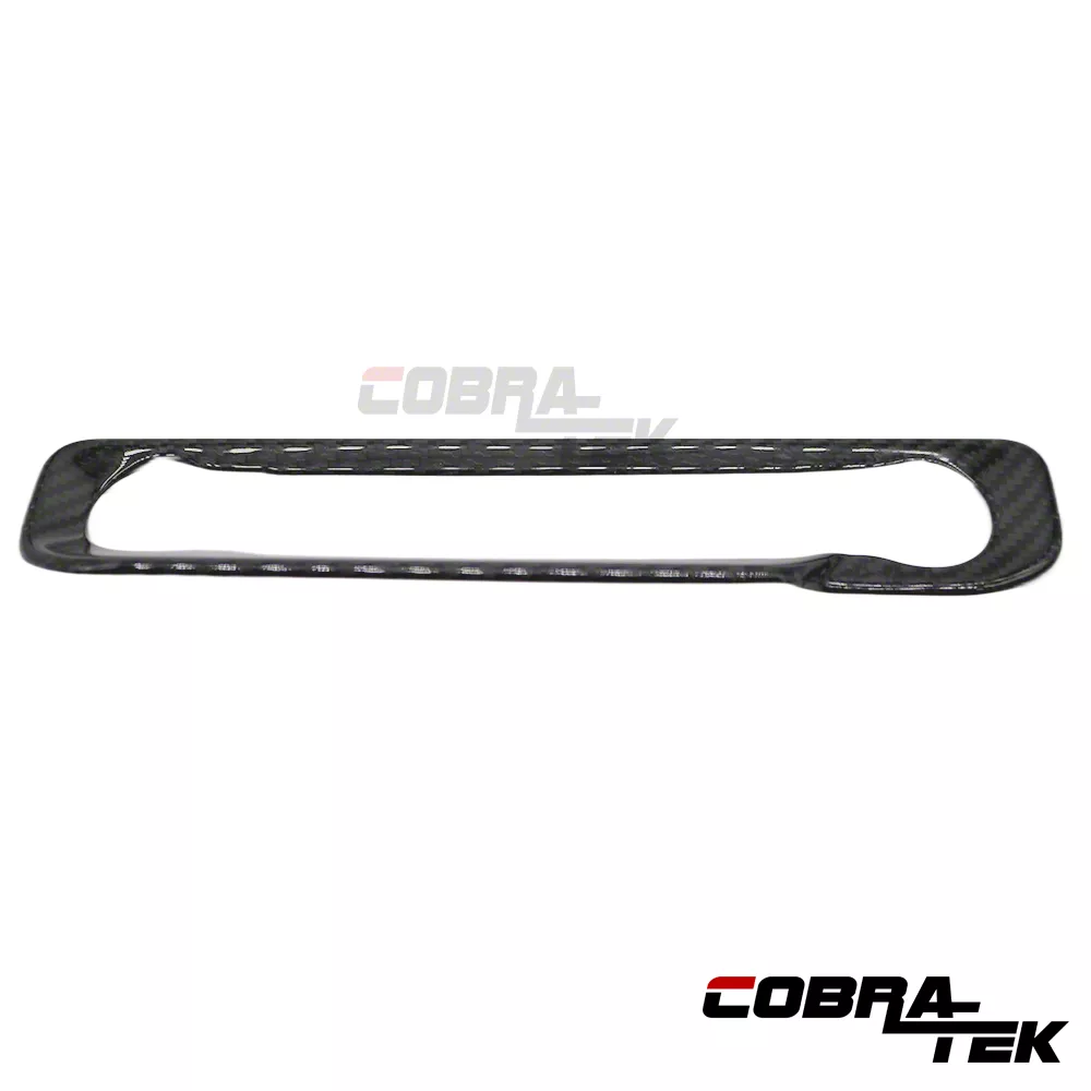 Mustang Center Lower Dashboard Trim; Dry Carbon Fiber (24-26 Mustang ...