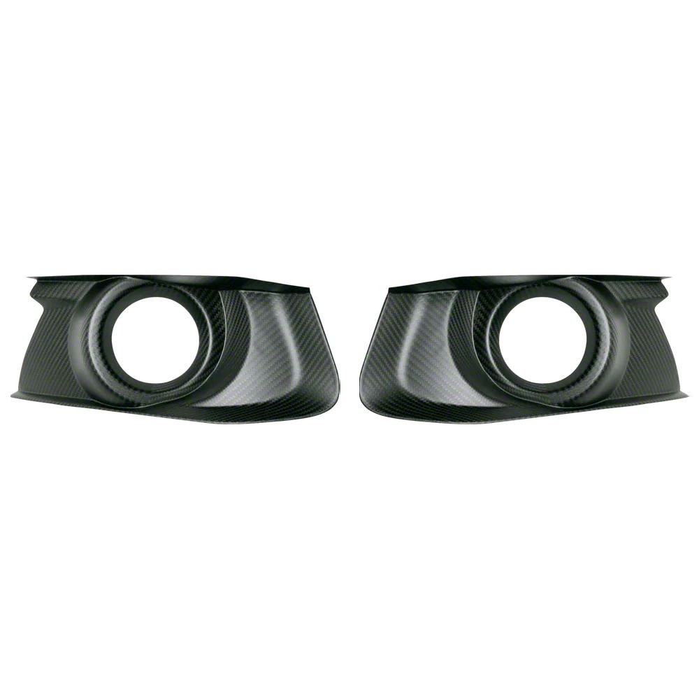 Cobra-Tek Mustang Fog Light Covers; Forged Carbon Fiber CBK-MTG-FOG0001 ...