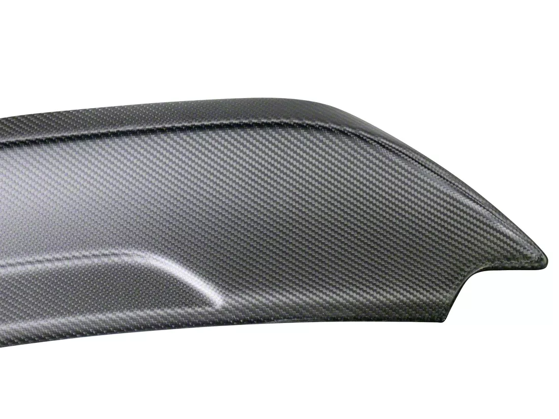 Cobra-Tek Mustang GT350 Style Rear Spoiler; Matte Black Carbon Fiber ...
