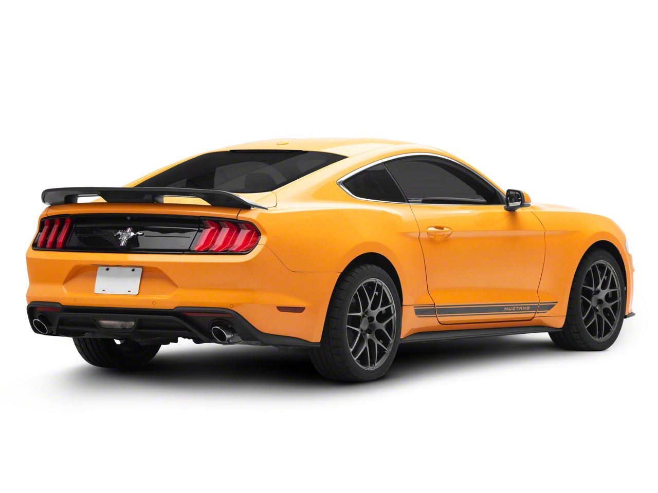Cobra-Tek Mustang GT500 Style Rear Spoiler; Gloss Black Carbon Fiber ...