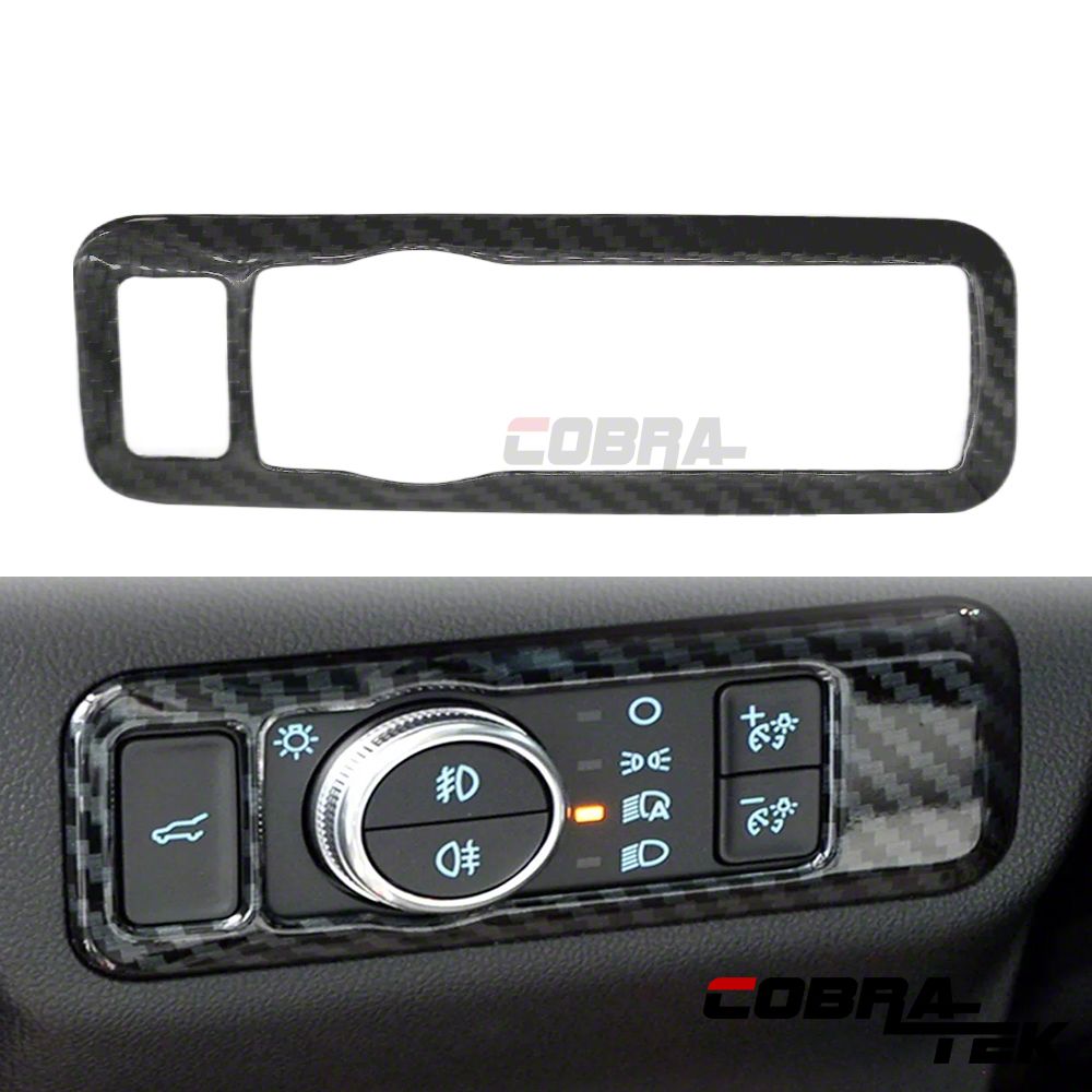 Mustang Headlight Switch Trim; Dry Carbon Fiber (24-25 Mustang) - Free ...