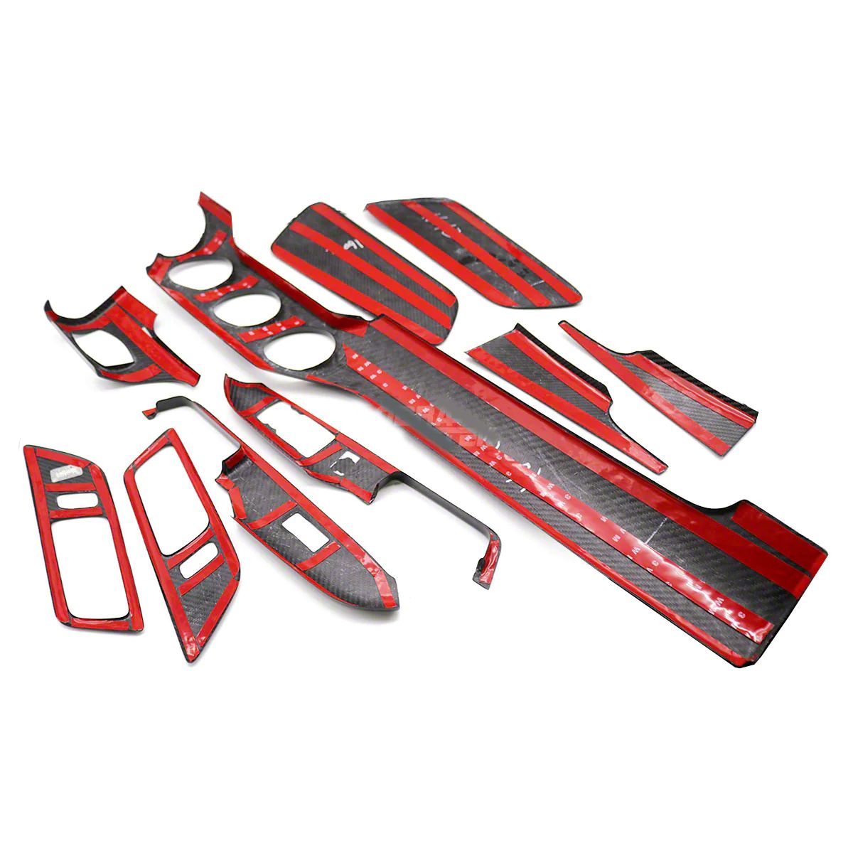 Cobra-Tek Mustang Non-Performance Pack Dashboard Trim; Forged Carbon ...