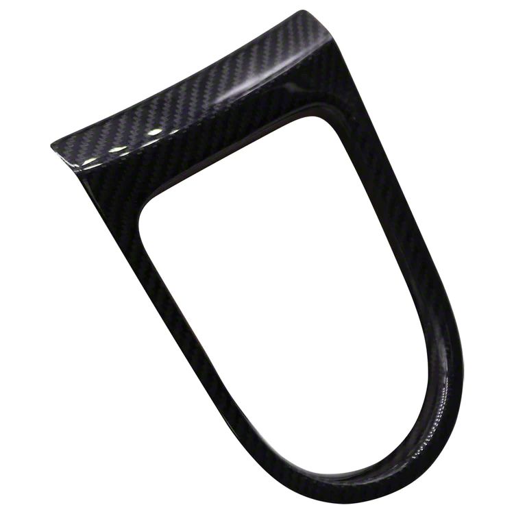 Cobra-Tek Mustang Shifter Console Trim; Gloss Black Carbon Fiber CBK ...