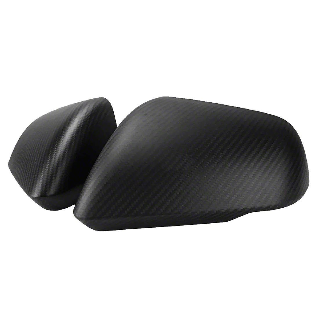 Mustang Side View Mirror Covers with Turn Signal Openings; Gloss Black ...
