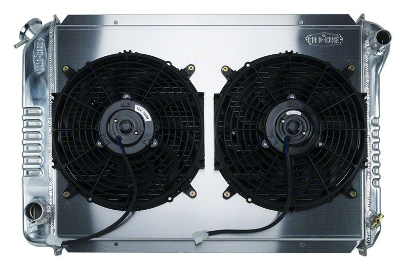 COLD-CASE Radiators Mustang Aluminum Performance Radiator with Dual 12 ...