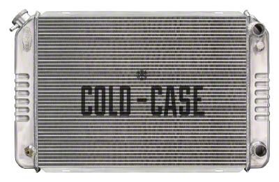 COLD-CASE Radiators Mustang Aluminum Performance Radiator with Dual 12 ...