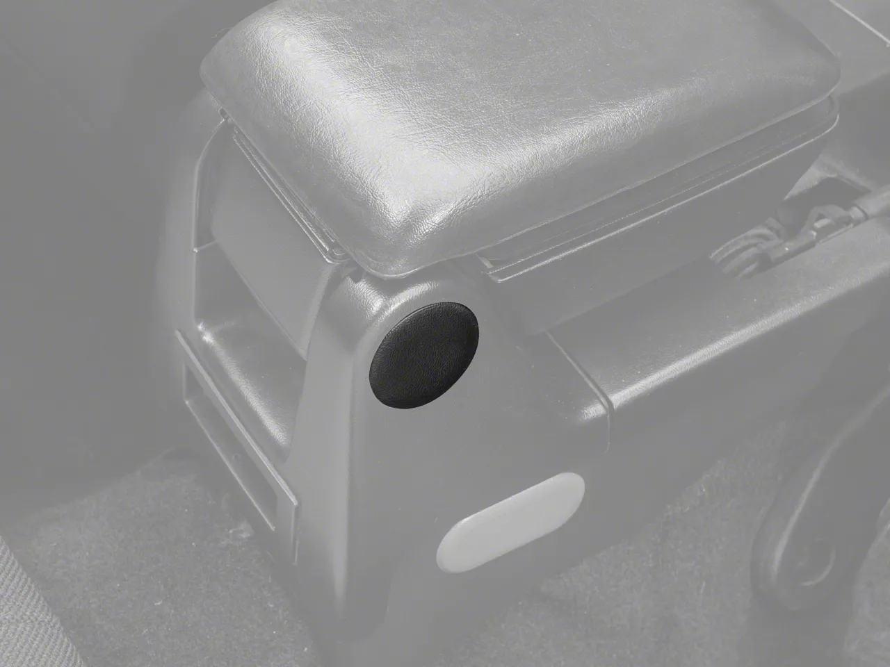 Mustang Center Console Round Access Plug; Black (87-93 Mustang) - Free ...