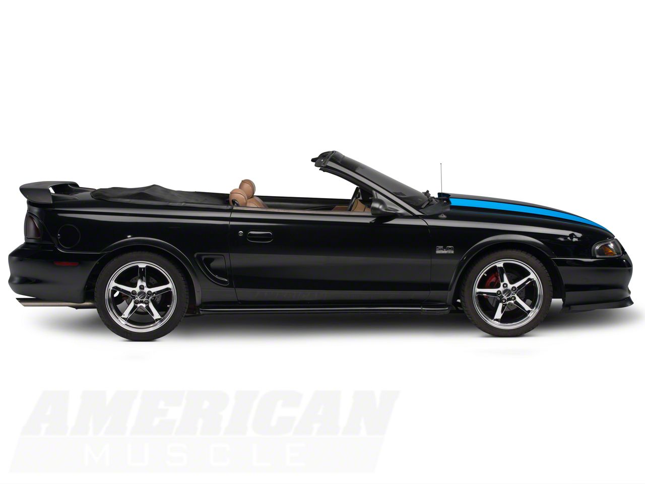 OPR Mustang Convertible Top Boot; Black 95054 (94-98 Mustang ...