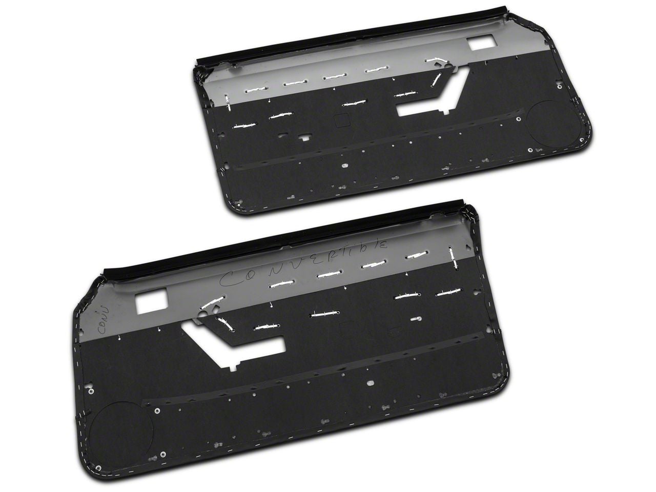 OPR Mustang Convertible Door Panels for Power Windows; Black 390422 (87 ...