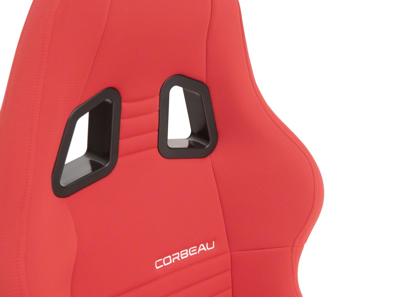 Corbeau Mustang A4 Racing Seats; Red Cloth; Pair 60097 (Universal; Some ...