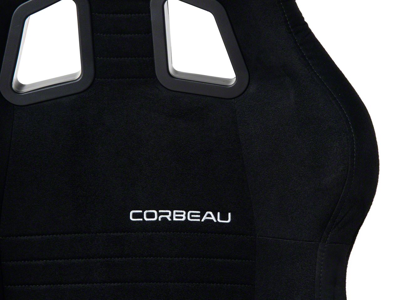 Corbeau Mustang A4 Racing Seats; Black Suede; Pair S60091 (Universal ...