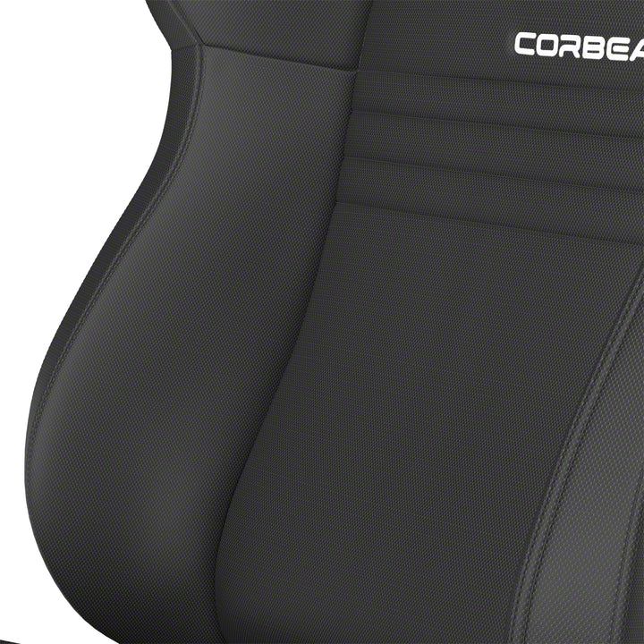 Corbeau Mustang A4 Wide Racing Seats; Black Cloth; Pair 60091W ...