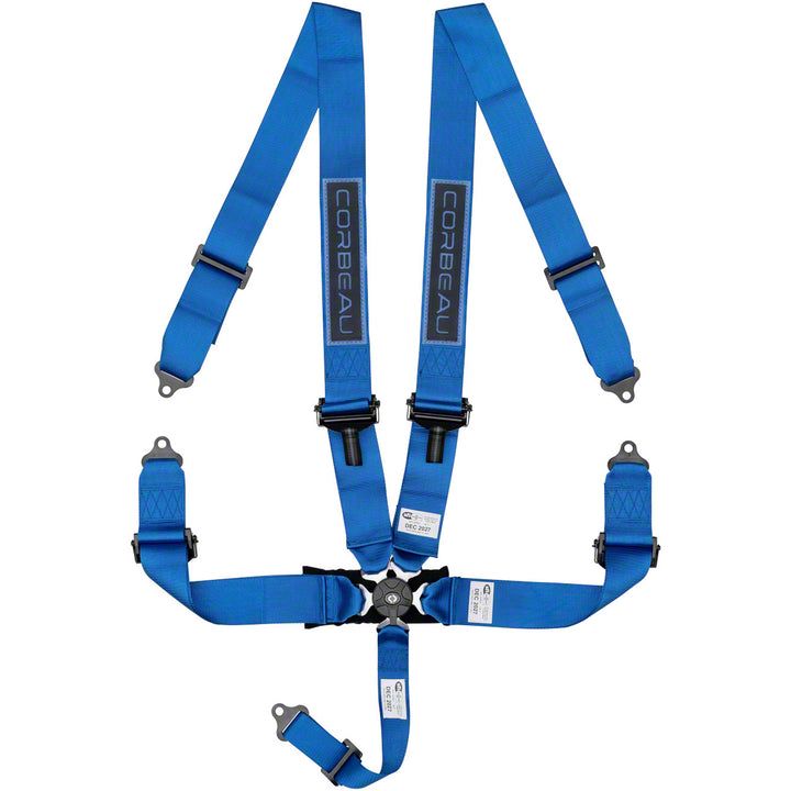 Corbeau Camaro 3-Inch 5-Point Camlock Harness Belt; Blue 53005B ...