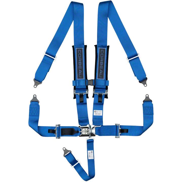 Corbeau Camaro 3-Inch 5-Point Latch and Link Harness Belt; Blue ...