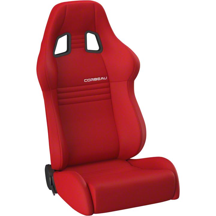 Corbeau Camaro A4 Racing Seats with Inflatable Lumbar; Red Cloth; Pair ...