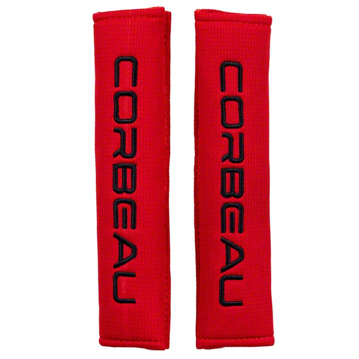 Corbeau Challenger Seat Harness Pads; Red; 2-Inch 40407 (Universal ...